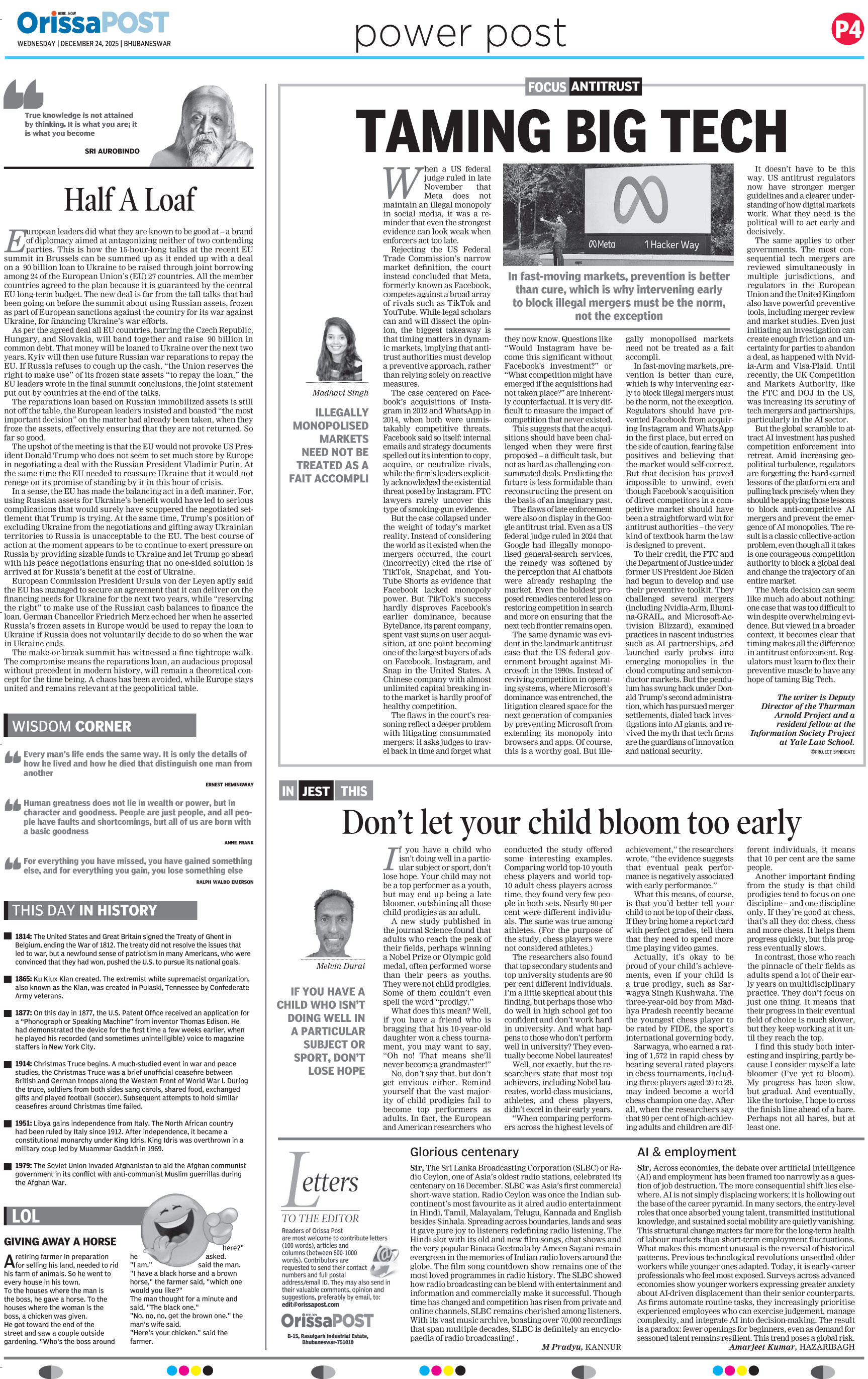 OrissaPOST Page: 4 - English Daily ePaper | Today Newspaper | Latest ...